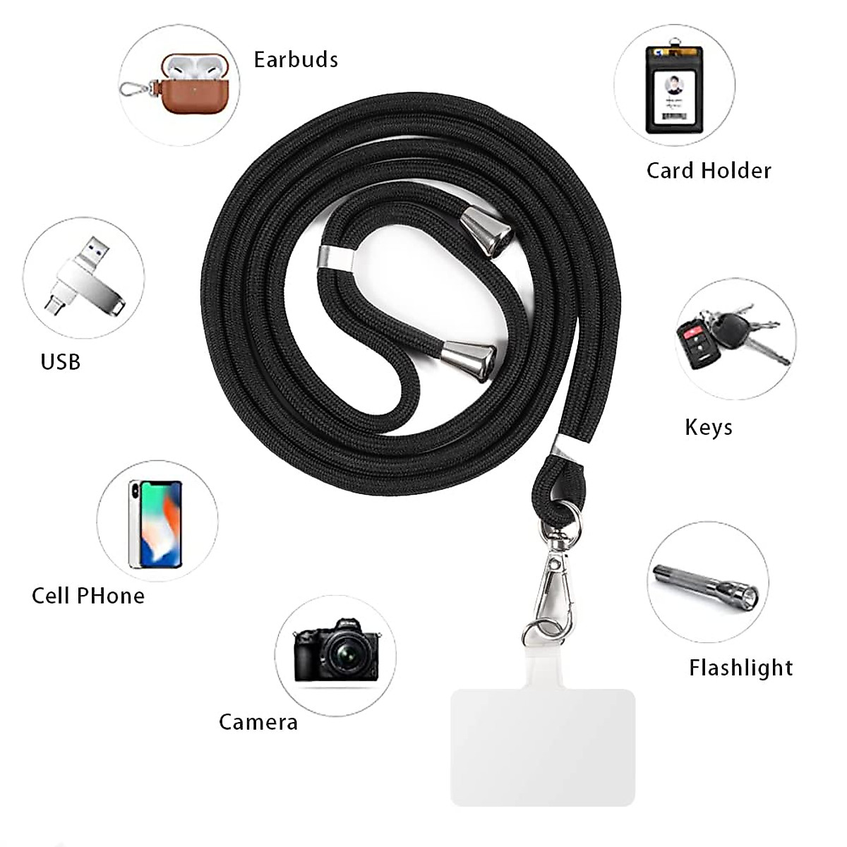 Shantime Motorola ThinkPhone 5G Case + Universal Mobile Phone Lanyards, Neck/Crossbody Soft Strap Silicone TPU Cover Bumper Shell for ThinkPhone by Motorola (6.6”)