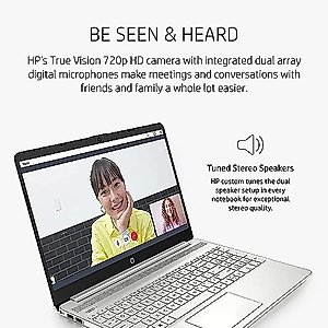 HP 2023 Newest Laptop, 15.6" Touchscreen Display, Intel Core i3-1115G4 Processor(Beat i5-1035G4), 8GB RAM, 256GB SSD, WiFi, Bluetooth, Numeric Keypad, Windows 11 Home in S Mode, Silver