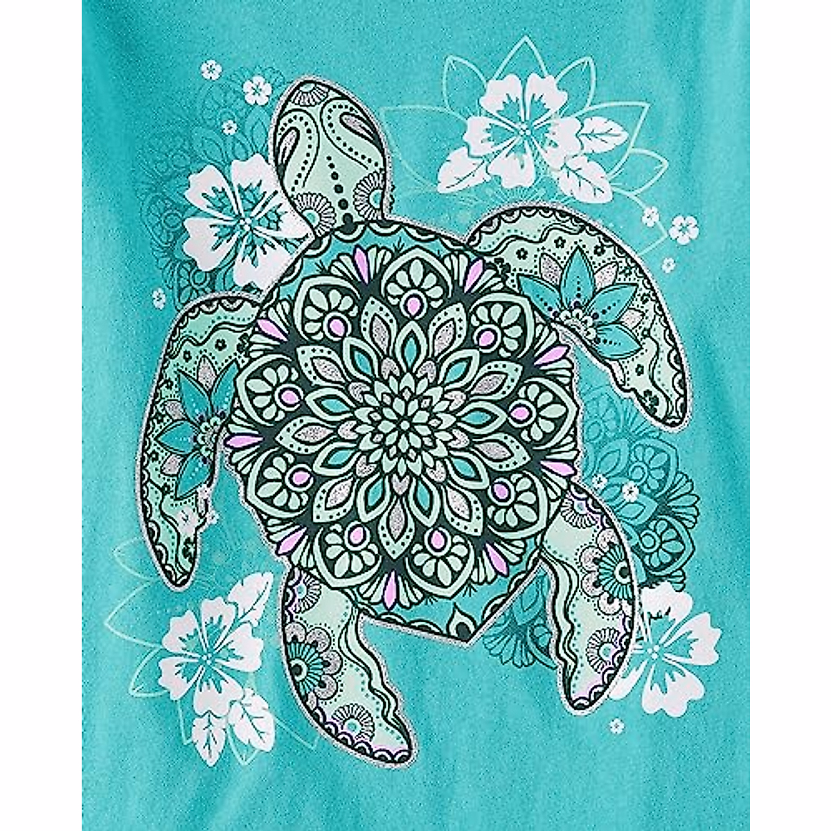 The Children's Place Girls Long Sleeve Animal Graphic T-Shirt Sea Turtle X-Large