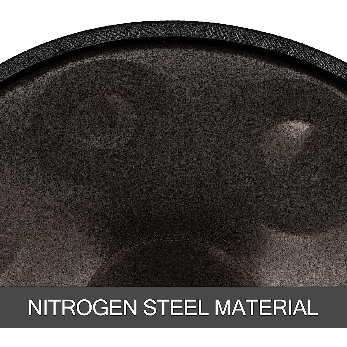 MFYDPP Steel Tongue Drum, 9 Notes 22 Inch Steel Tongue Drum with Handpan Stand, Handpan Case, Durable Mallets and Dust-Free Cloth(Color:a)