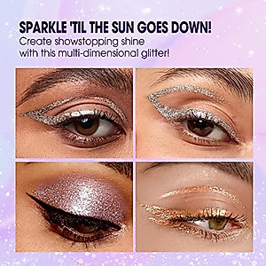 LANGMANNI 10Pcs Liquid Glitter Eyeshadow Korean Makeup Set, Shimmer,Pigmented,Long Lasting,Quick Drying,Easy to Apply Crystals Glitter Eyeshadow (10pcs Set)
