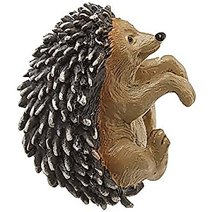 Top Collection 4280 Hedgehog Flower Pot Hugger Figurines, Tan, Brown