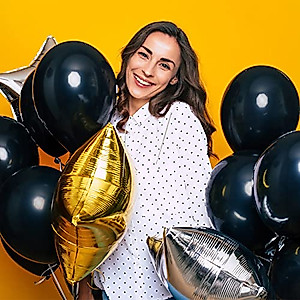 Gold Balloons, 77 Pcs 12/10/5 Inch Different Sizes Metallic Chrome Gold Balloons Garland Arch Kit for Birthday Party Decorations Wedding Bridal Baby Shower