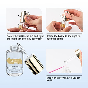 QUEWEL Lash Bonder for Eyelash Extensions 15mL Eyelash Extension Bonder Low Irritation Professional Super Bonder for Lash Extensions Help Glue Bond Better Enhances Retention Water Oil Proof