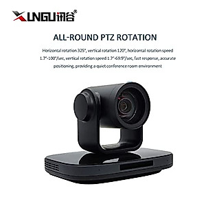 NDI PTZ Camera, 20X-NDI Conference Camera HDMI 3G-SDI LAN POE 4K 60FPS Broadcast Live Streaming NDI Camera for Church Supports vMix OBS