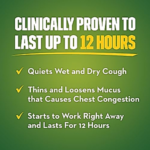 Mucinex Cough Suppressant and Expectorant, DM 12 Hr Relief Tablets, 20ct, 600 mg Guaifenesin, 30 mg Dextromethorphan HBr, Controls Cough and Thins & Loosens Mucus That Causes Cough & Chest Congestion