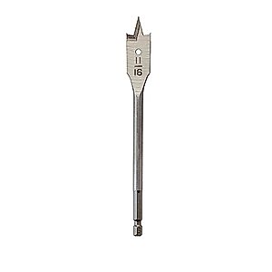 MILWAUKEE ELECTRIC TOOL 48-27-0681 288427 Stubby Flat Boring Bit, 11/16" x 6"