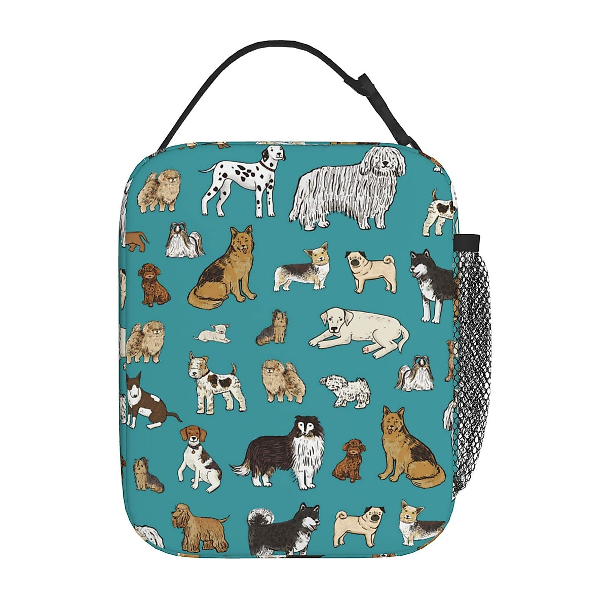 piuynsb boys lunch box,Cute Dogs Animal Insulated Lunch Bag Reusable work Lunch Tote Box Bag for girls women men and adults