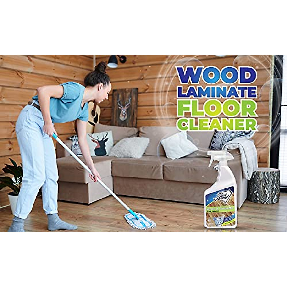 Black Diamond Stoneworks MARBLE & TILE FLOOR CLEANER and Wood & Laminate Floor Cleaner 2-Gallon Bundle