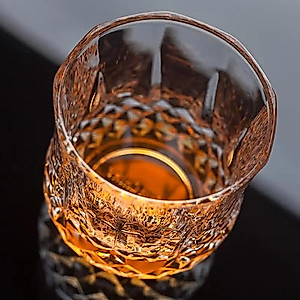 A&A Wonders Premium Whiskey Stones 100% Natural Granite Set Of 9 Chilling Rocks Stone Reusable Ice Cubes For Drinks With Velvet Carrying Pouch, Gift for Whiskey Lovers (Sparks)