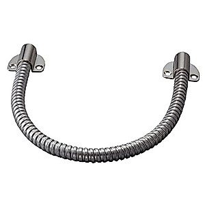 UHPPOTE Flexible Armored Door Loop Wire Protector with Alloy Ends (16" Long, 1/2" OD)