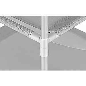 Whitmor Spacemaker Shoe Tower, 5-Tier, Gray