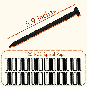 Gardzen 1.5" x100' Landscape Edging Kit, Garden Edging Coil Comes with 120 Pcs Spikes, No Dig Lawn Border Design