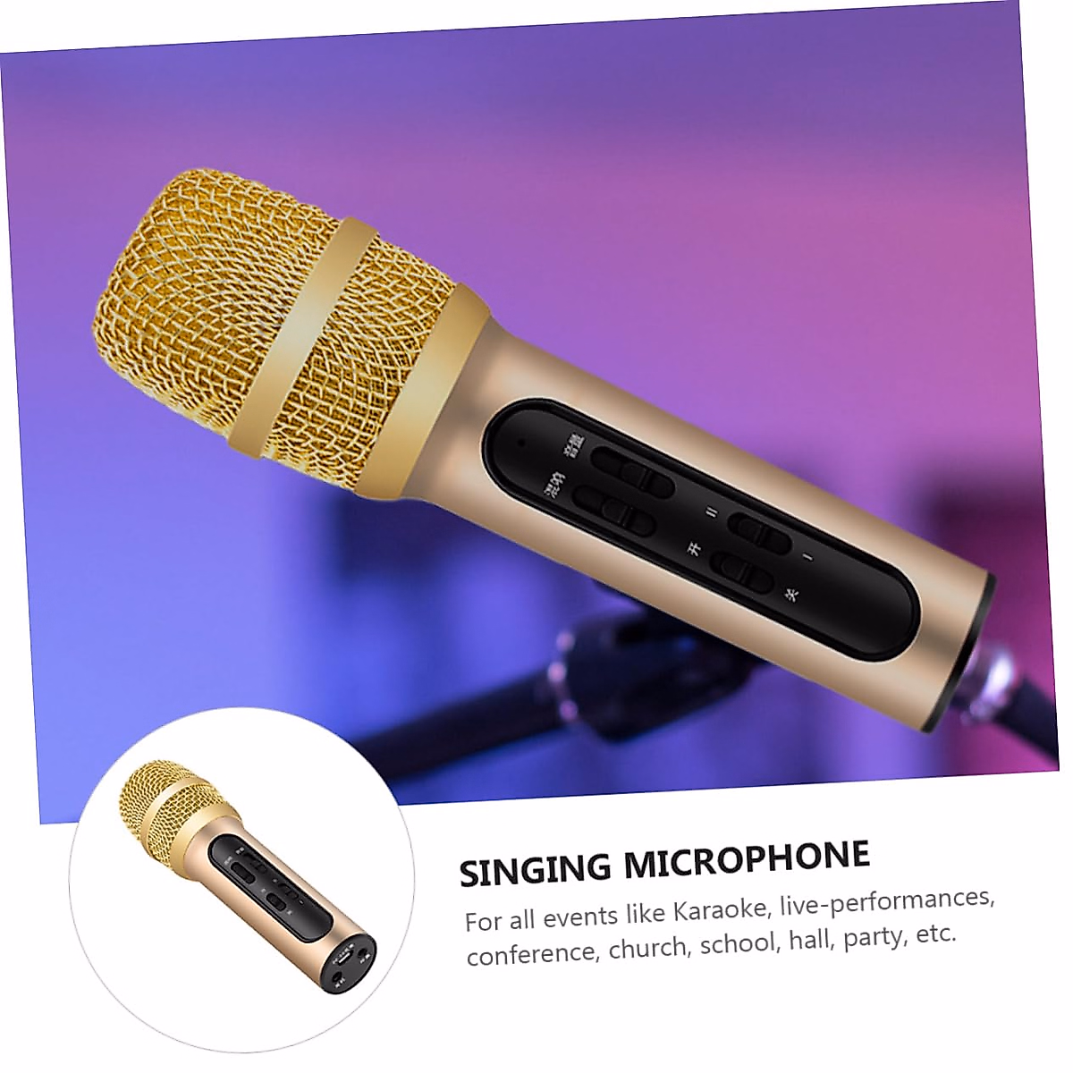 Vaguelly 1 Set microphone portable mic wireless mics microfono para niños micrófono micrófono con cable condenser Mic for Living Singing capacitance player speaker supplies c11