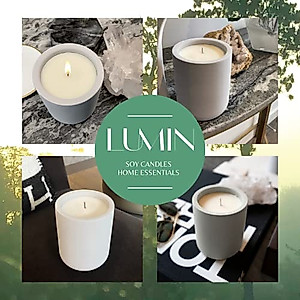 Lumin Pine Candle - Soy Candles for Home Decor Infused with Essential Oils - Pine Scented Candles - Birthday Gifts for Both Women and Man, Aromatherapy Extra Large Candle 120 Hr+, 25 oz