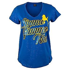 Sigma Gamma Rho Glitter Tee [S] Royal Blue