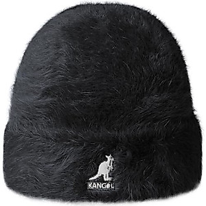 Kangol Furgora Cuff Beanie for Women and Men, One Size Fits All, Black