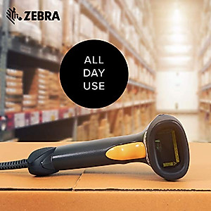 Symbol Zebra LS2208 Series Corded Handheld Standard Range Laser Scanner Kit with Gooseneck Stand and Cable Twilight Black LS2208-SR20007R-NA
