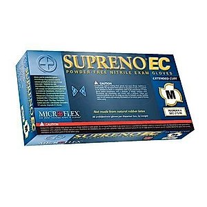 Microflex SEC-375-3XL Supreno EC Extended Cuff Nitrile Glove, 3X-Large, Pack of 40