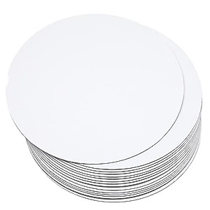 40-Packs Cake Boards Round 10 Inch White Cake Circles Rounds Base Food-Grade Cardboard Cake Plate（Thinner But Stronger） qiqee