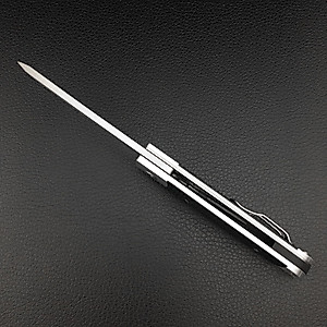 8.2 Inch EDC Oyabun 26T Folding Knife, Tanto Folding Knife with 3.2 Inch 7Cr13Mov Blade, Glass-Filled Nylon Handle, Flipper Opening Tactical Pocket Knife with Pocketclip Liner Lock