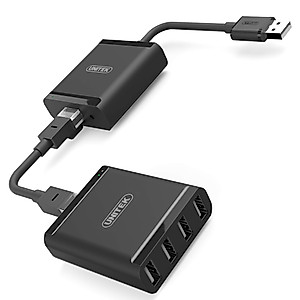 Unitek Y-2516 USB 2.0 Extension UTP Cable 4X USB Black