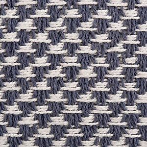 DII Woven Basics Collection 100% Cotton Knit Table Runner, 15x72, French Blue