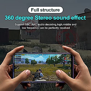 VEXOTRONIC - P30 True Wireless Earbuds HiFi Sound Low-Latency, Gaming Earphones TWS Headsets Bluetooth 5.2, Compatible with iOS, Android, Windows, and Switch. Gaming Computer Laptop TV Sport (Black)