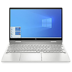 HP Envy x360 15 2-in-1 Laptop 15.6" FHD IPS Touchscreen 11th Gen Intel Quad-Core i5-1135G7 (Beats i7-10710U) 16GB RAM 512GB SSD Backlit Fingerprint HDMI USB-C B&O Win10 Silver + HDMI Cable