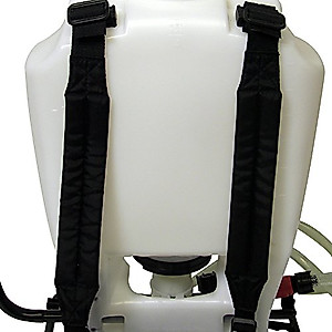 Chapin 61800 4-Gallon Made in USA Professional Backpack Sprayer with Brass Adjustable and Poly Fan/Cone Nozzles, Cushion Grip Shut-Off, 3-Stage Filtration System, Translucent White