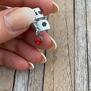 Stethoscope ID tag for Nurses - Name Tag- nurse gift - student nurse gift - stethoscope name tag with birthstone- stethoscope personalized name tag -Nurse Week Gifts