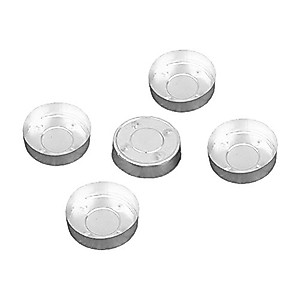 SUPVOX 500pcs Aluminum Tea Light Tins Tea Light Empty Case Containers Candle Making (Silver)