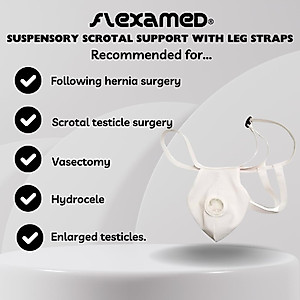 Suspensory Scrotal Support with Leg Straps