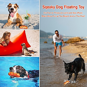 IDOLPET Tough Dog Toys, Dog Toys for Aggressive Chewers Large Breed Dogs, Hot Dog Dog Chew Toy Durable Dog Toys for Large Dogs Dog Extreme Chew Toys Indestructible