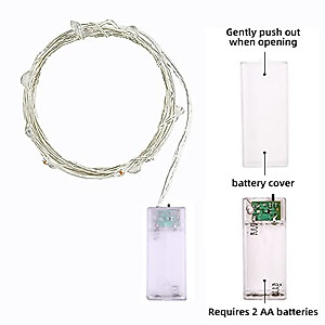 Artificial Mini Christmas Tree,4pcs Bottle Brush Christmas Tree with 1pc String Lights Contains 30 LEDs, Small Sisal Trees with Wooden Bases,Xmas Holiday Decor