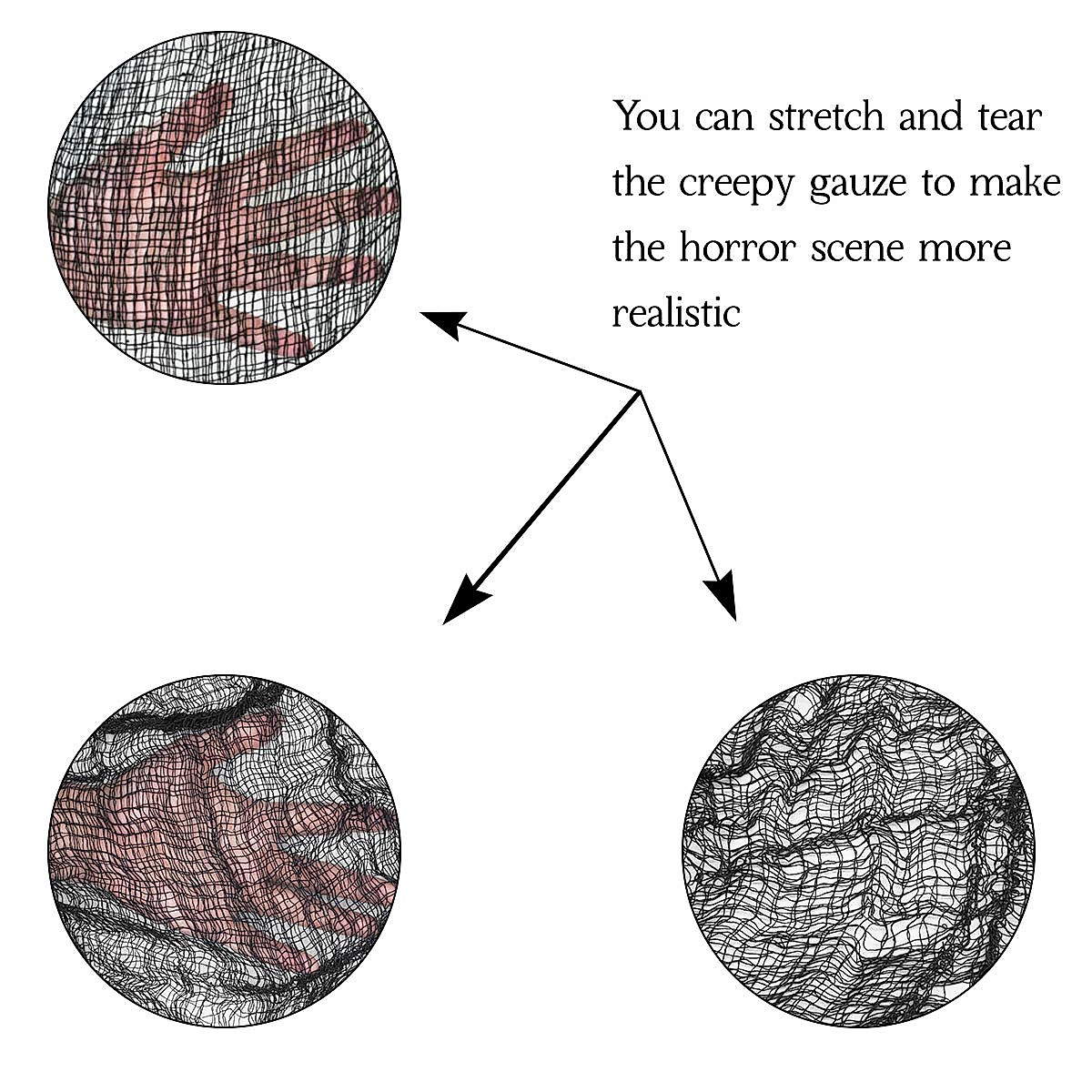 Evoio Halloween Decorations Creepy Cloth, 3 PC 120 X 30inch Black Scary Gauze Spooky Cloth, Freaky Loose Creepy Cloth, Halloween Decorations for Haunted Houses Outdoor Indoor Yard Cauldron Wall Decor