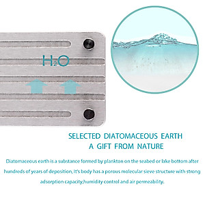 NiuYichee 2 PCS Water Absorbent Diatomite Coasters Rectangle, Grooved Design, Water Absorbing Stone Used for Hand Soaps & Plants & toiletries in The Modern Home (21-10cm Light Grey with feet)