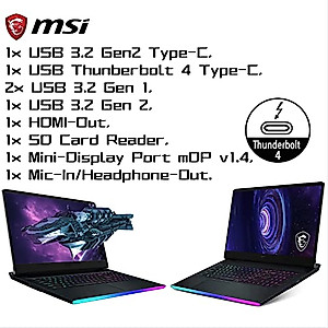 MSI GE76 17.3" 144Hz IPS FHD, 14-Core 12th Intel i7-12700H(>i9-11980HK & Ryzen 9 6980HX), MUX NVIDIA GeForce RTX 3060 - TGP 140W, Backlit KB, Thunderbolt 4, Wi-Fi 6, W/HDMI (64GB RAM/4TB PCIe SSD)