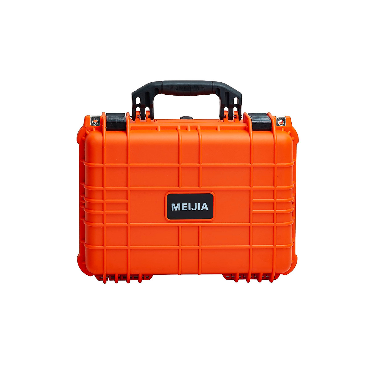 MEIJIA Portable All Weather Waterproof Camera Case with Customizable Fit Foam,Fit Use of Drones, Camera, Equipments, Pistols,15.98x12.99x6.85inches(Orange)