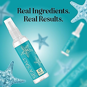 Volumizing Sea Salt Spray for Hair - Texturizing Beach Waves Spray & Hair Mist Curl Activator - Non Sticky Styling Beach Hair Spray for Men and Women with Nourishing Sea Kelp Extract and Argan Oil 8oz