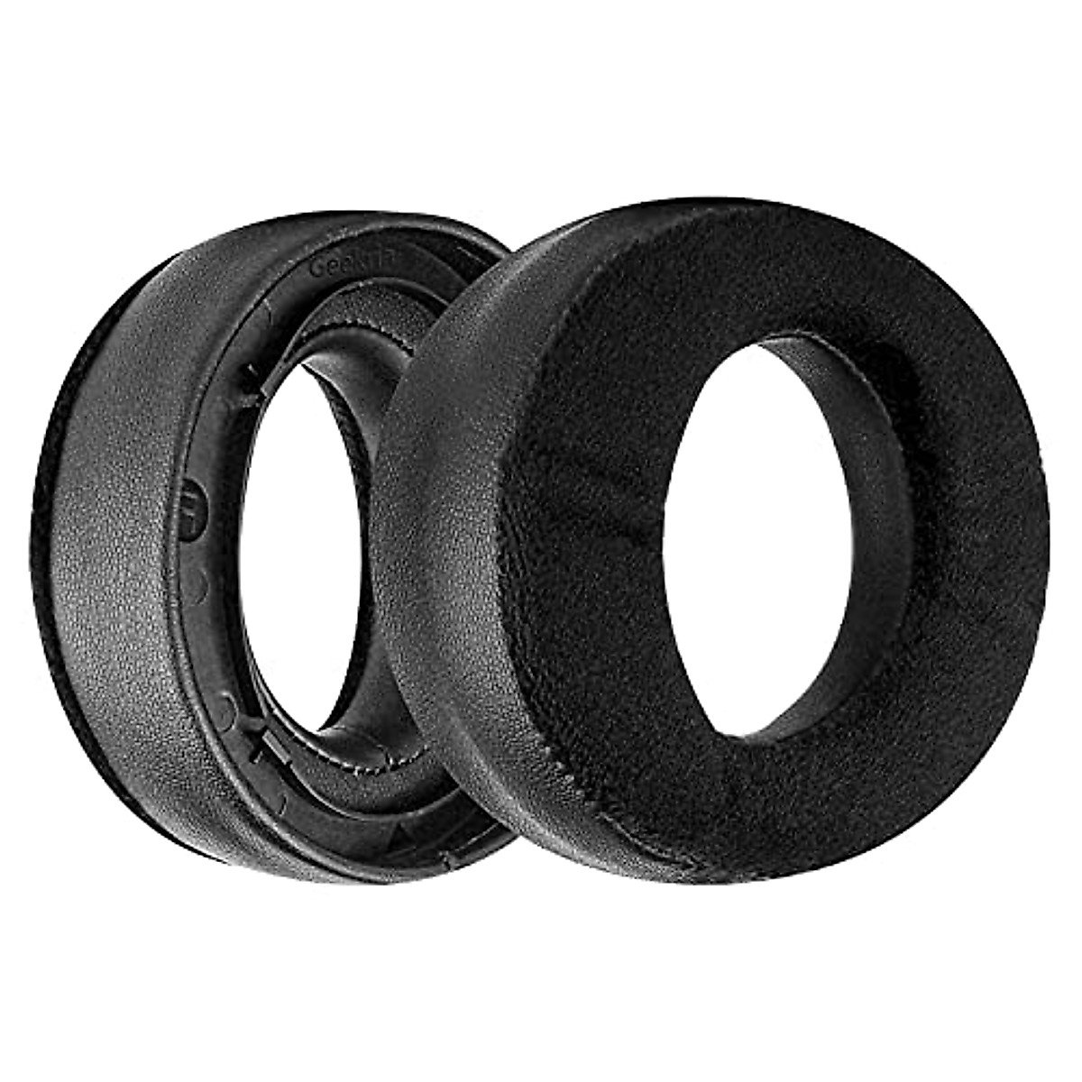 Geekria Comfort Hybrid Velour Replacement Ear Pads for Sony Playstation 5 Pulse 3D PS5 Wireless Headphones Earpads, Headset Ear Cushion Repair Parts (Black)