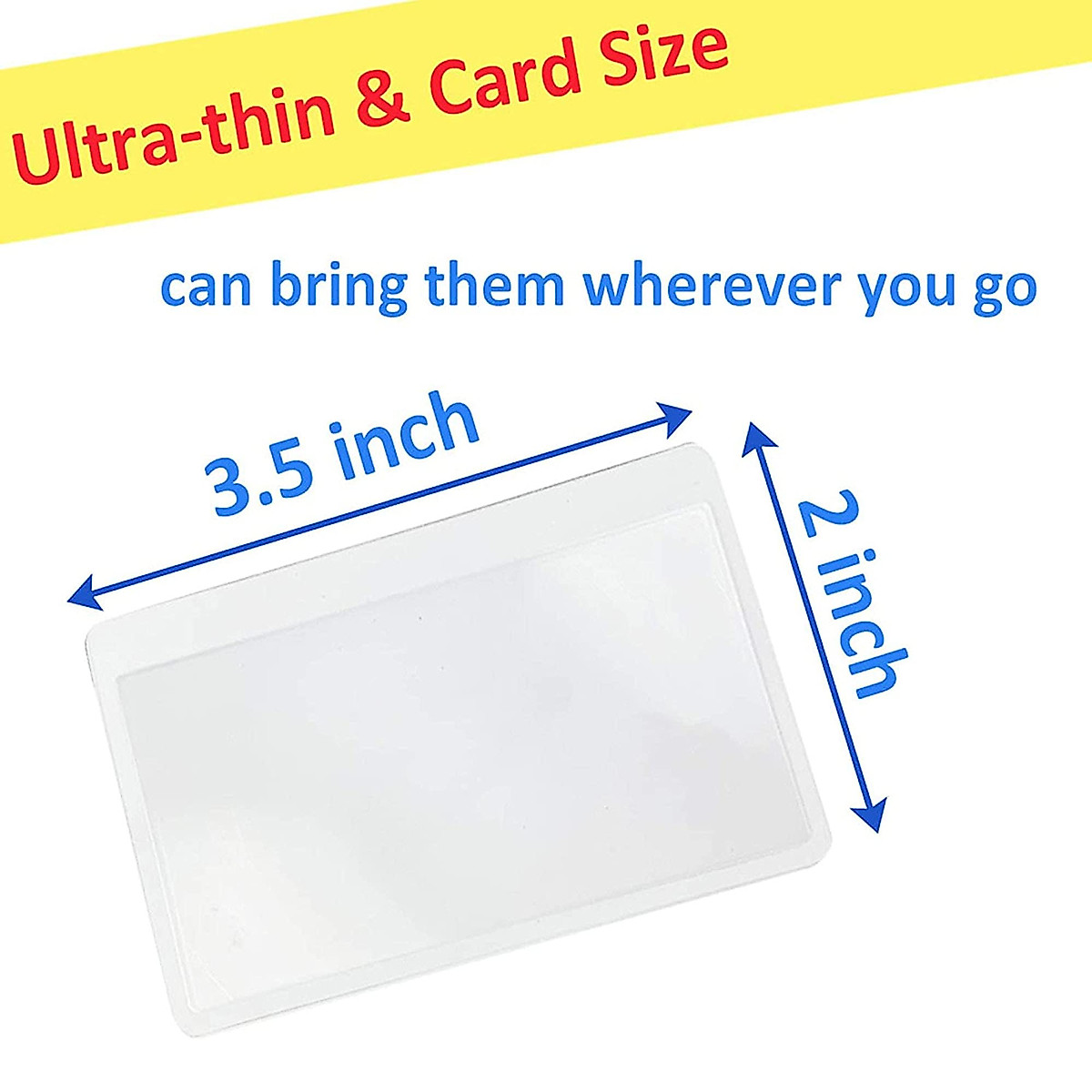 MAGDEPO Page Magnifying Sheet 3X Lightweight Optical Plastic Fresnel Lens with 3X Card Magnifiers, for Reading Small Prints, Map, Book, Magazine, etc.