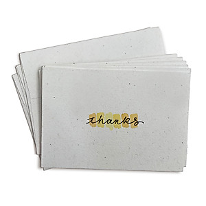 Sugartown Greetings Color Palette Yellow Thank You Cards - 24 Note Cards with Envelopes - Blank Colorful Thanks Cards