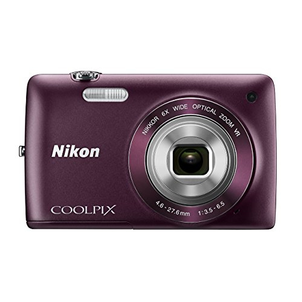 Nikon COOLPIX S4300 16 MP Digital Camera with 6x Zoom NIKKOR Glass Lens and 3-inch Touchscreen LCD (Plum) (Renewed)