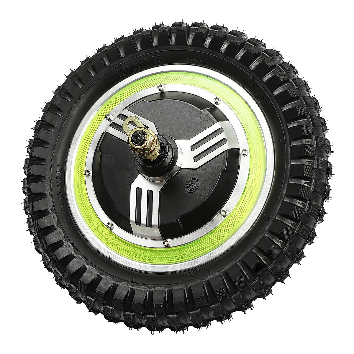 13'' Electric Bicycle Brushless Hub Motor Front Rear Wheel Cycle Bike E-Bike Hub Motor Conversion Kit 36V 350W Brushless Gearless Hub Motor Electronic Brake Disc Brake 22mile/h 1000RPM (36V 350W)