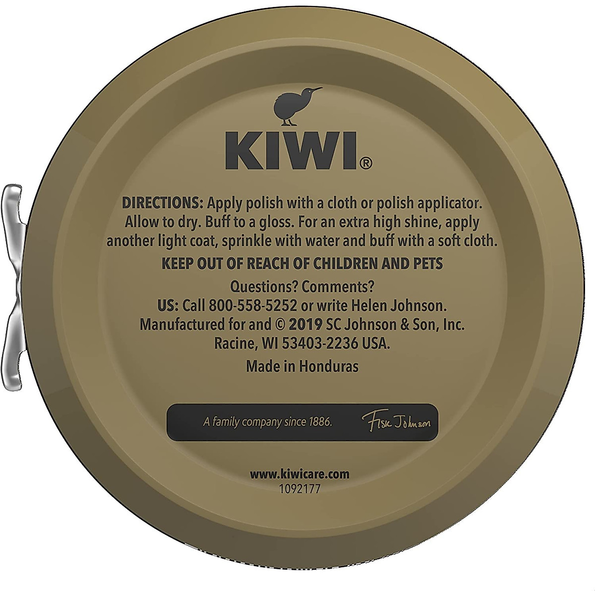KIWI Parade Gloss Premium Shoe Polish Paste, 1-1/8 Ounce, Black - 6 Pack