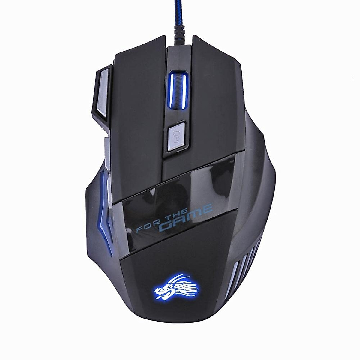 7 Button 5500 3200 DPI LED USB Computer Mouse For Gamer