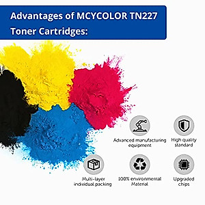 TN227 TN223 High Yield Toner Cartridge TN 227 Compatible for Brother TN-227 TN 223 for MFC-L3750CDW MFC-L3770CDW HL-L3290CDW HL-L3210CW HL-L3230CDW MFC-L3710CW Printer (4 Pack)