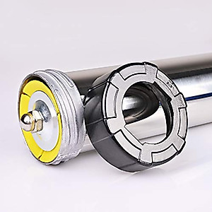 Sausage caulking gun Aluminum Front Cap, Durable Sausage Caulking Gun Aluminum Front Cover (Black-2Pack)