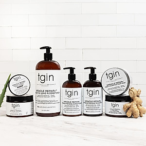 tgin Miracle RepaiRx Curl Food Daily Moisturizer for Curly, Coily and Wavy Hair, Moisturizing Curl Cream for Dry, Damaged Hair, 12 oz